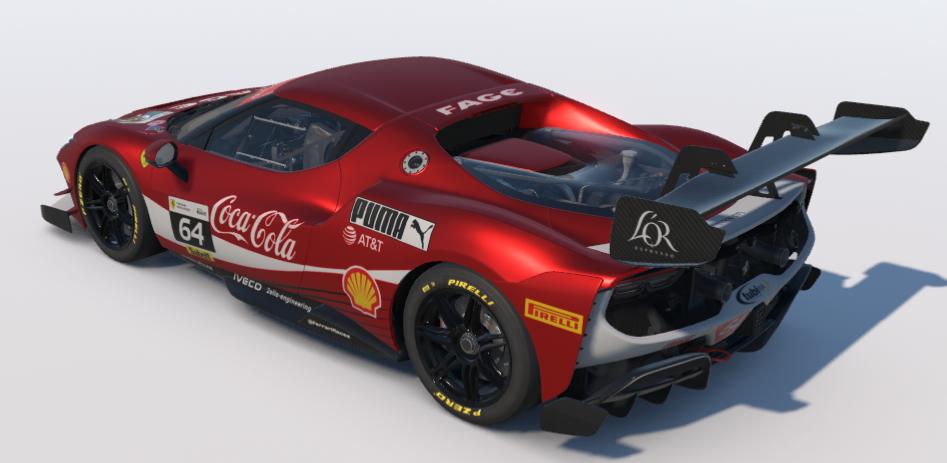 Coca Cola Ferrari 296 Challenge by Ronald Lawson2 - Trading Paints