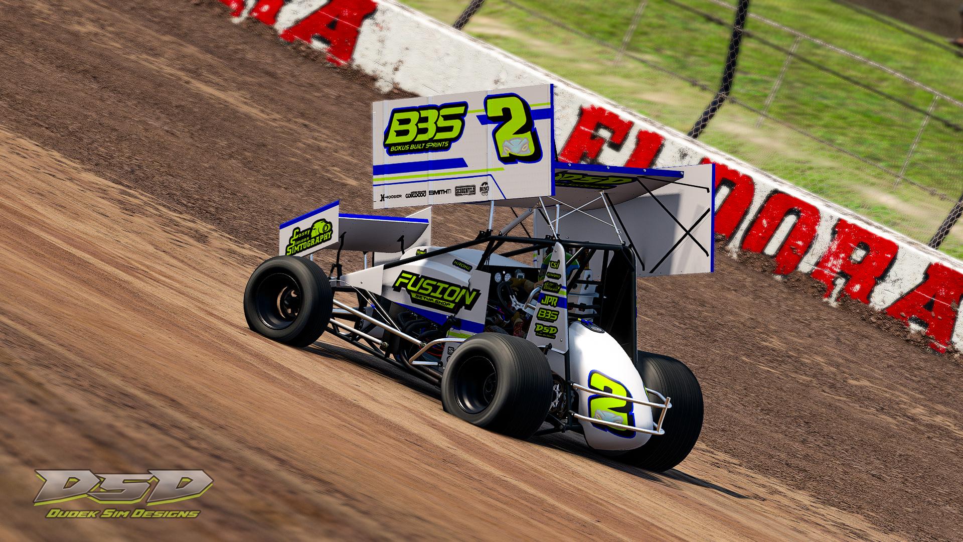 Matthew Kroke Winged Sprint Car BBS by Connor Dudek - Trading Paints