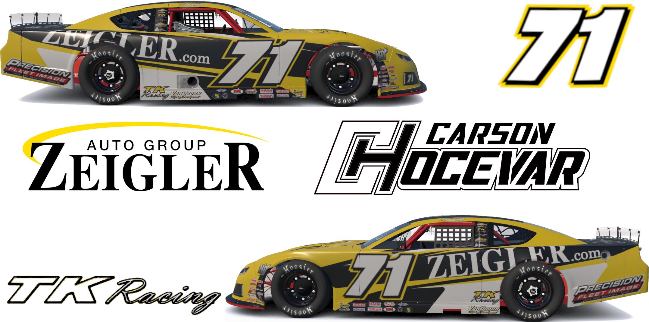 Carson Hocevar 2025 Zeigler by Benjamin W. Rogers - Trading Paints