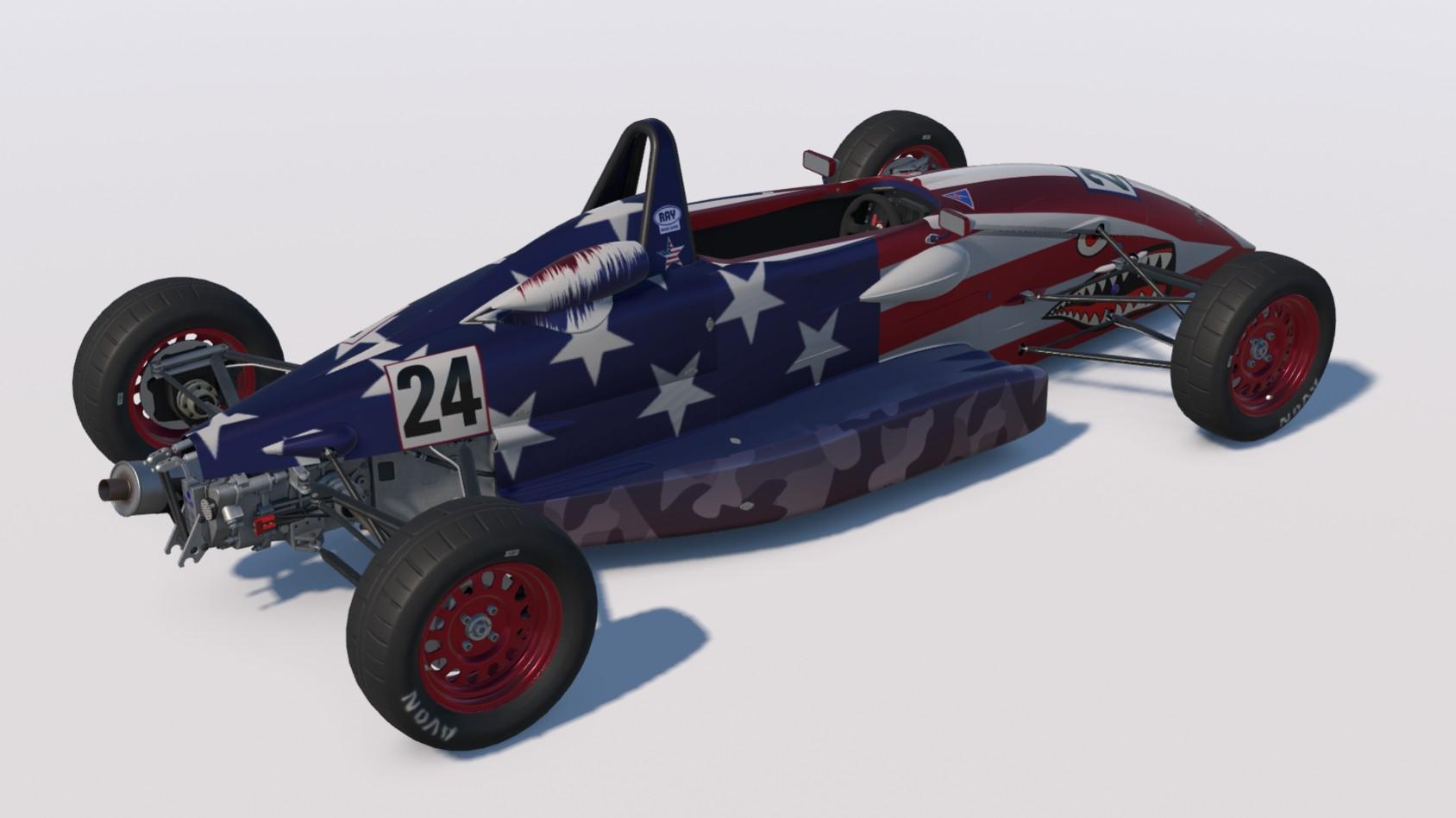 Stars and Stripes Ray FF1600 by Corey G. - Trading Paints