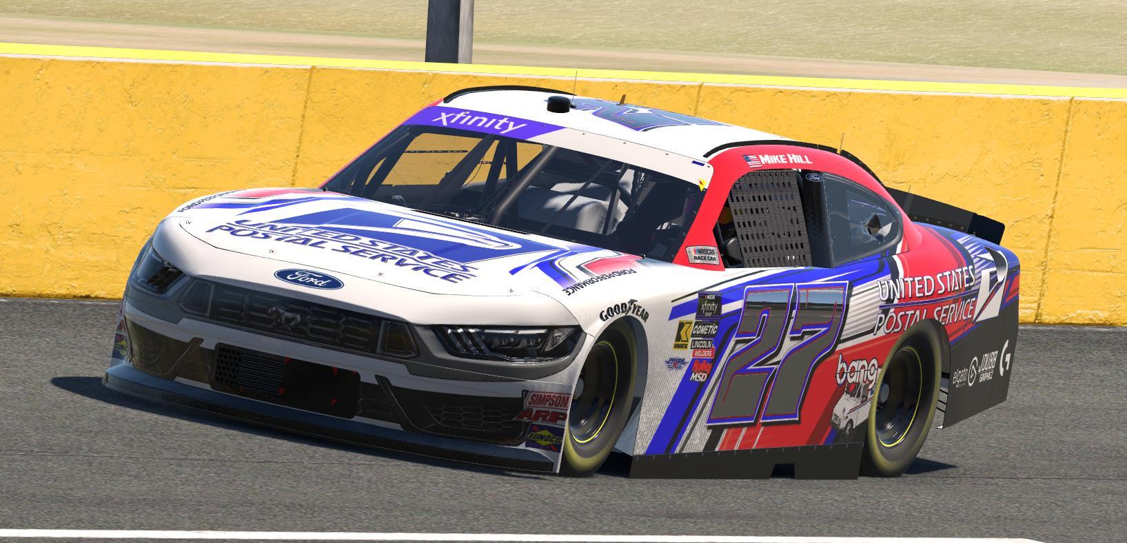 Mike Hill / USPS Xfinity Mustang / #27 by Joshua Wright3 - Trading Paints