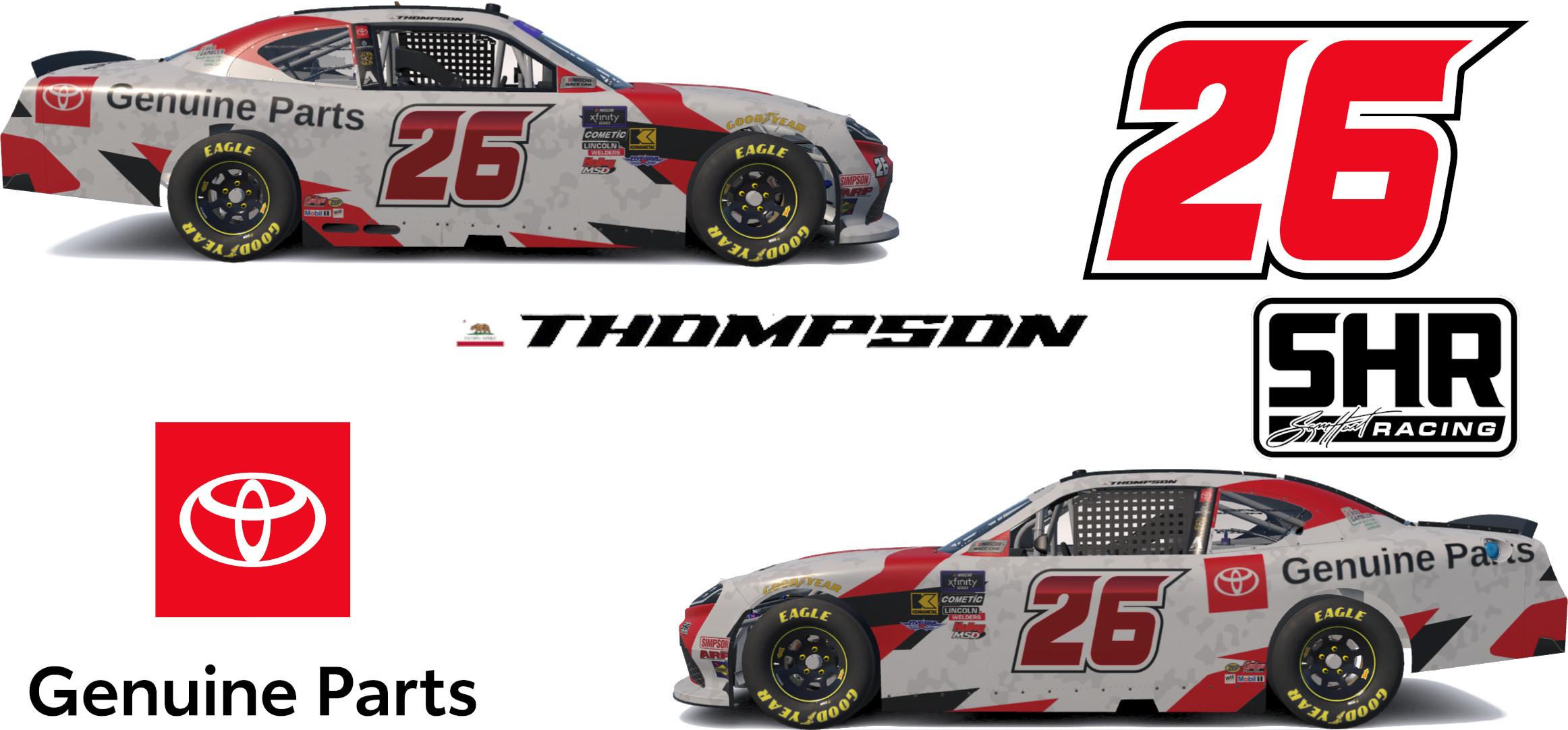 Dean Thompson 2025 Toyota Genuine Parts (#26) by Benjamin W. Rogers ...