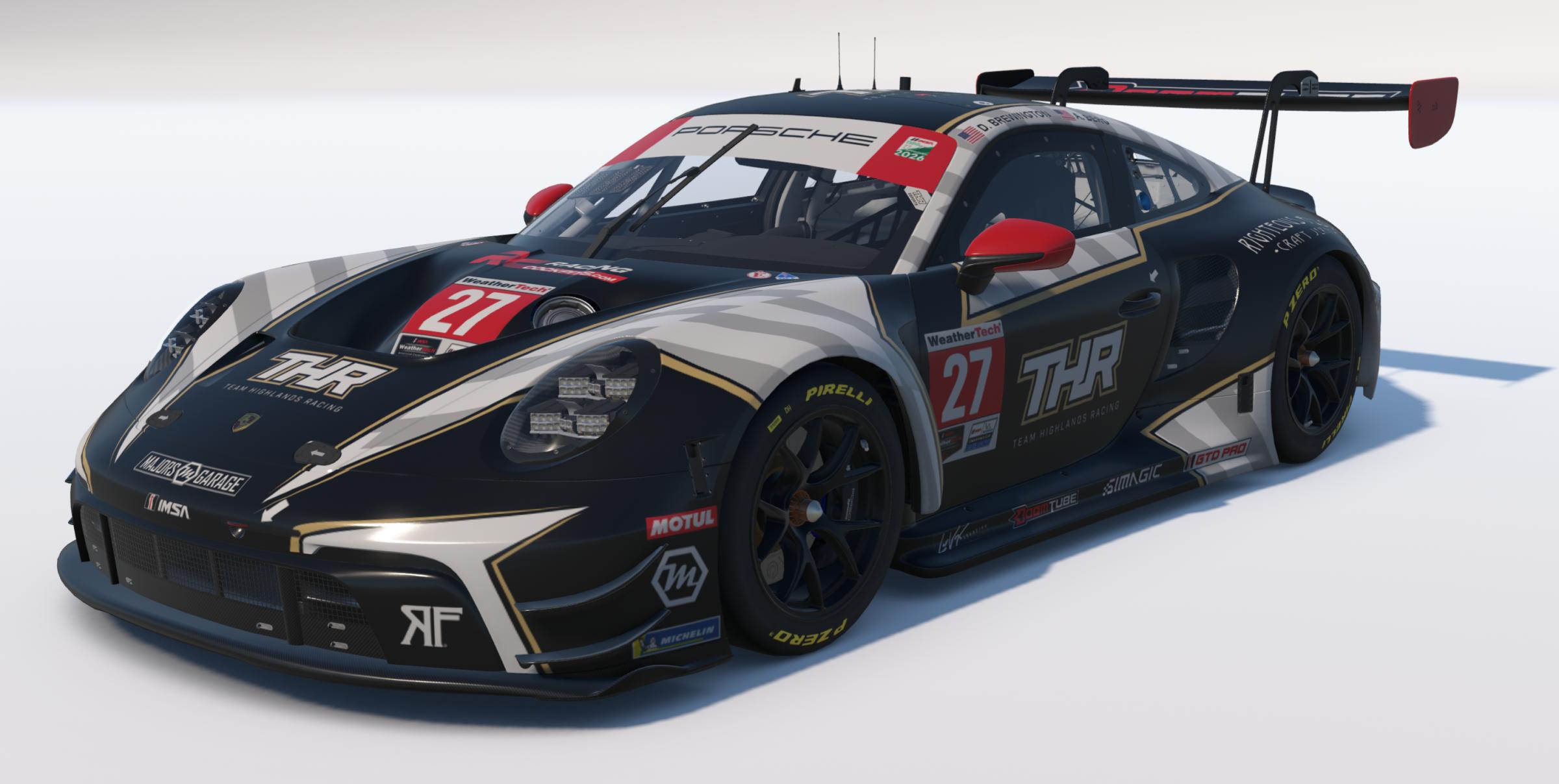 2026 Team Highlands Racing - Porsche GT3 R (992) by Adam R. - Trading ...