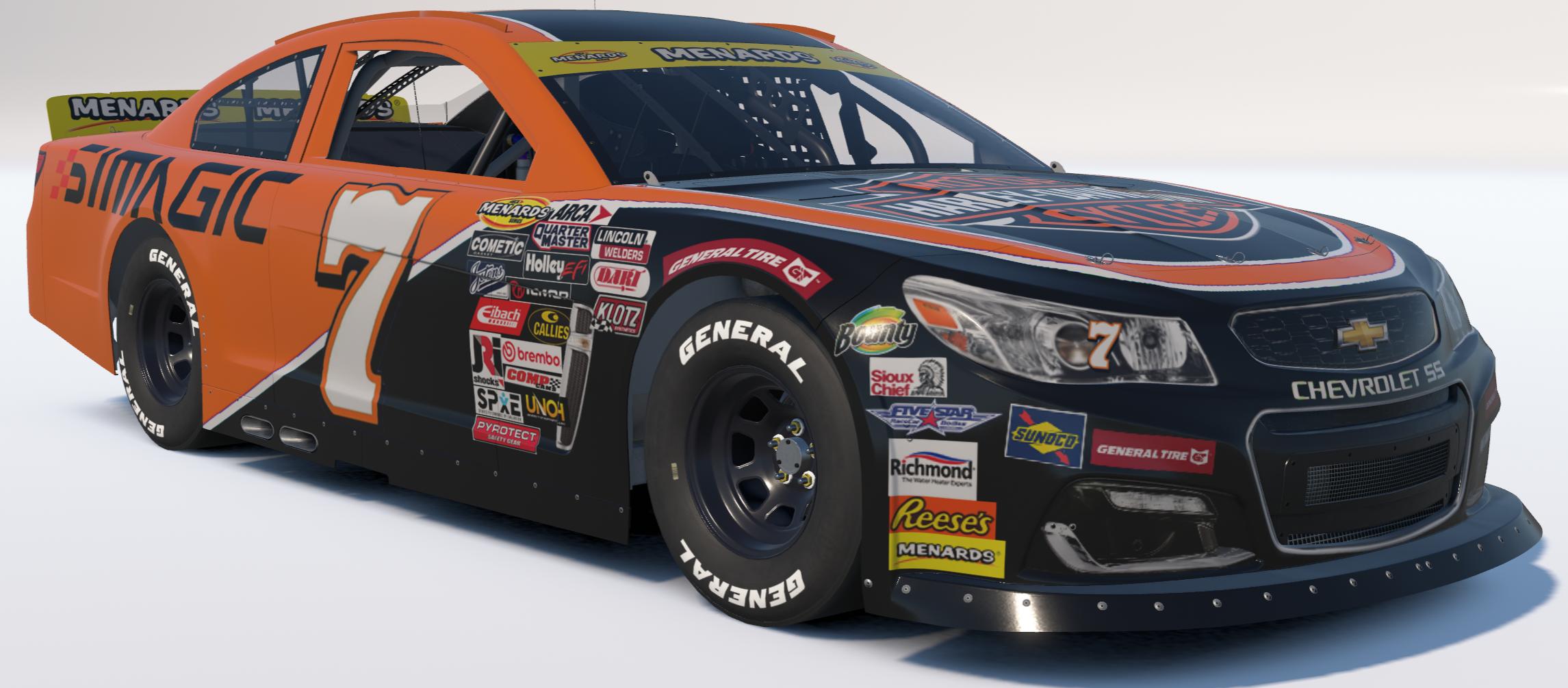 Harley Davidson Chevy - Bob Berry #7 by Marshall Crocker Jr - Trading ...