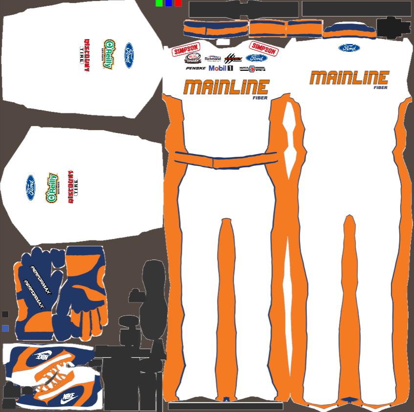 Main Line Fiber - Pit Uniforms by Nicholas Maynard2 - Trading Paints