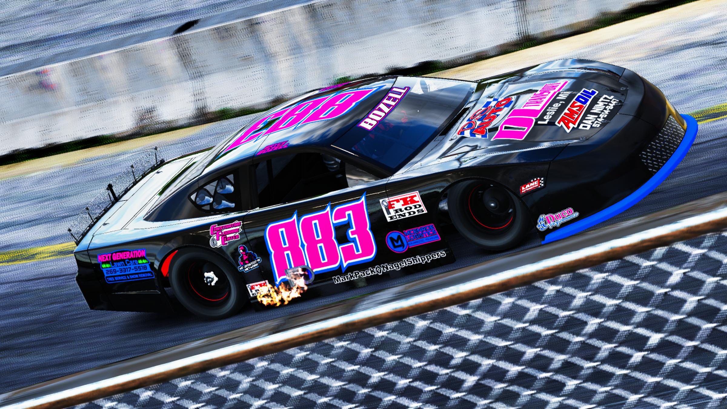Bryce Bozell 2025 Template Late Model #883 by Winston Deel - Trading Paints