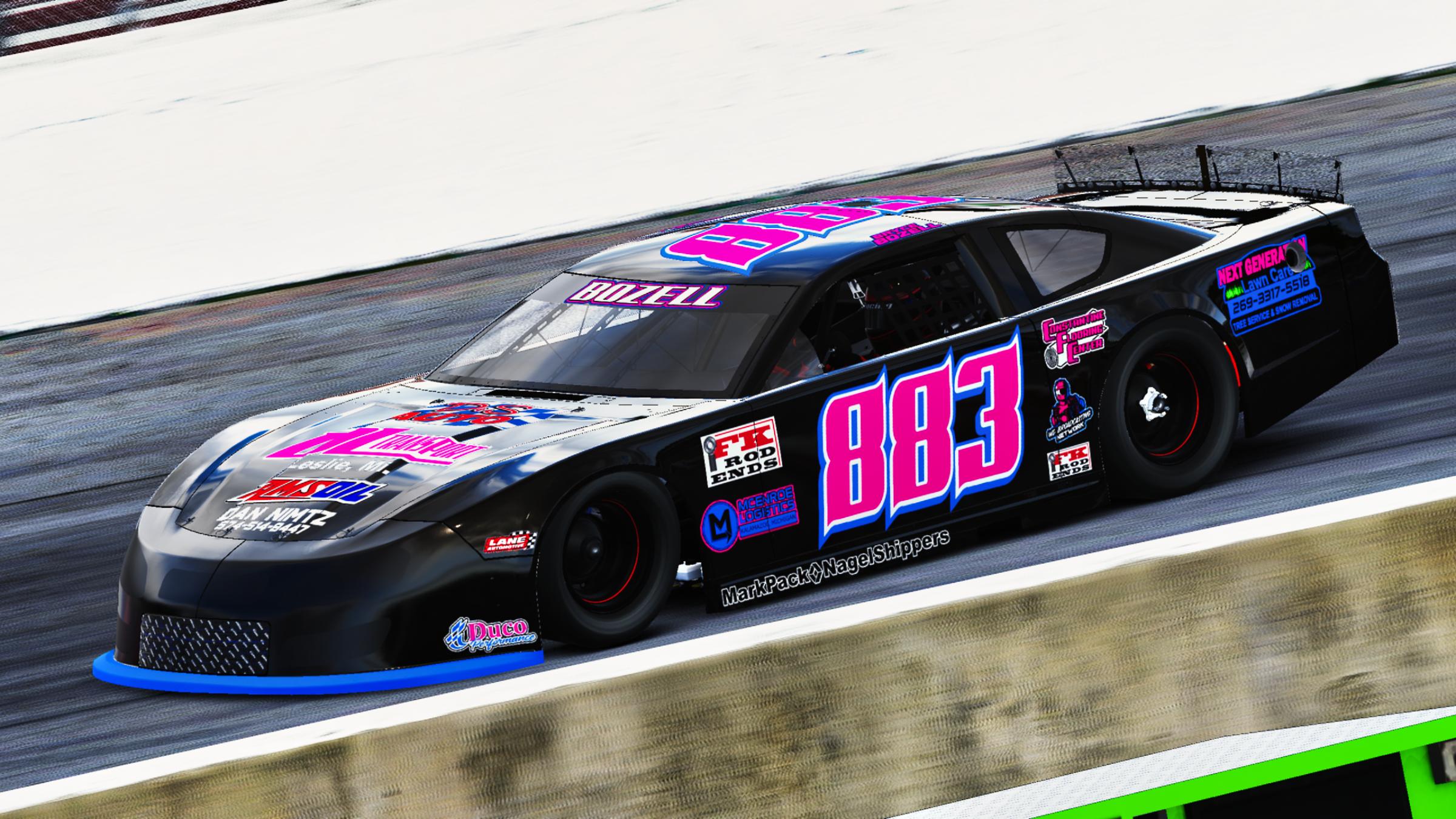 Bryce Bozell 2025 Template Late Model #883 by Winston Deel - Trading Paints