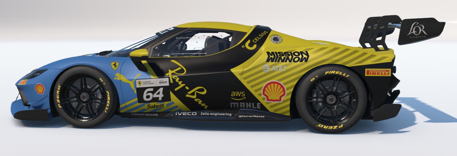 Ray Ban/Puma Ferrari 296 Challenge by Ronald Lawson2 - Trading Paints