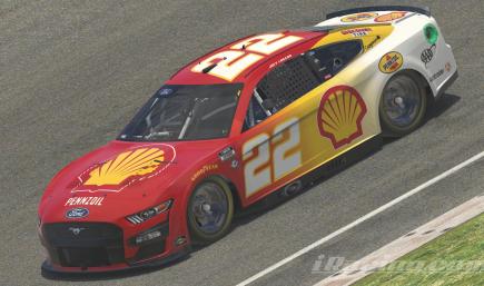 Logano Shell Indy 500 Scheme Mustang by Brian Fletcher - Trading Paints