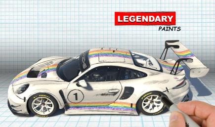 Pen Sketch with White Marker and Pencil Porsche GT3 - Cartoon - Comic ...