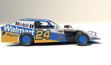Dirt Late Model Team Walmart Orangette 2023 by Johnny McNamara ...