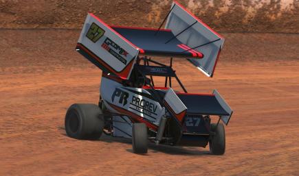 #27 ProRev 2024 Dirt Non-Wing Micro Sprint by Konner Hazel - Trading Paints